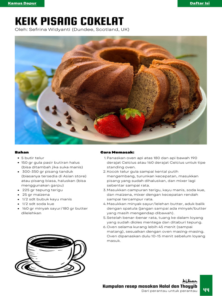 Roti Lumer Pisang Cokelat Sederhana | PDF