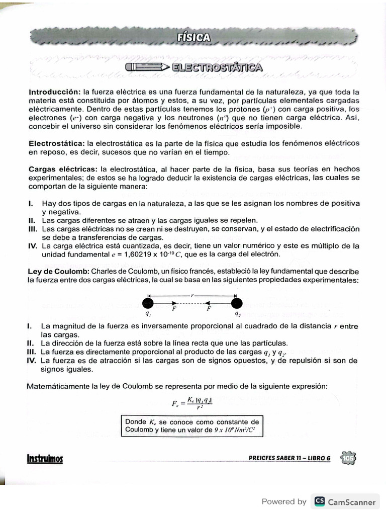 Electrost Ã¡tica | PDF