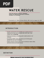 Water Entry Techniques in Swimming | PDF