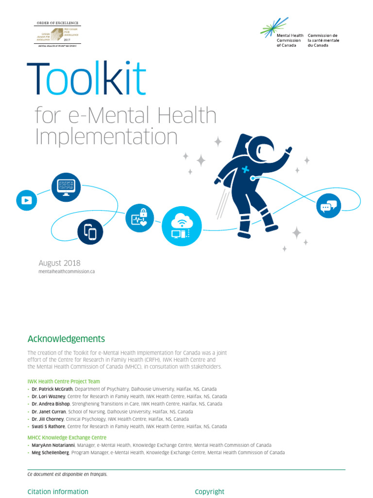 E Mental Health Implementation Toolkit 2018 Eng | PDF | Internet ...