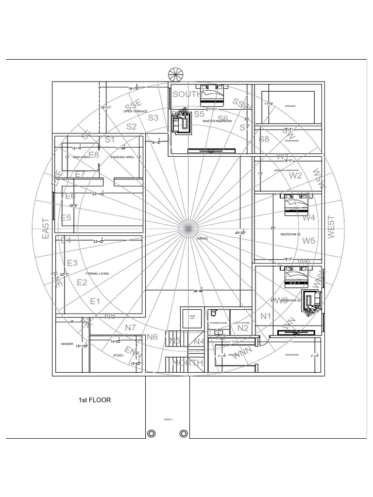 1st Floor With Vastu Grid B-1 Anupam Garden Sainik Farm 3000 Sqyd | PDF