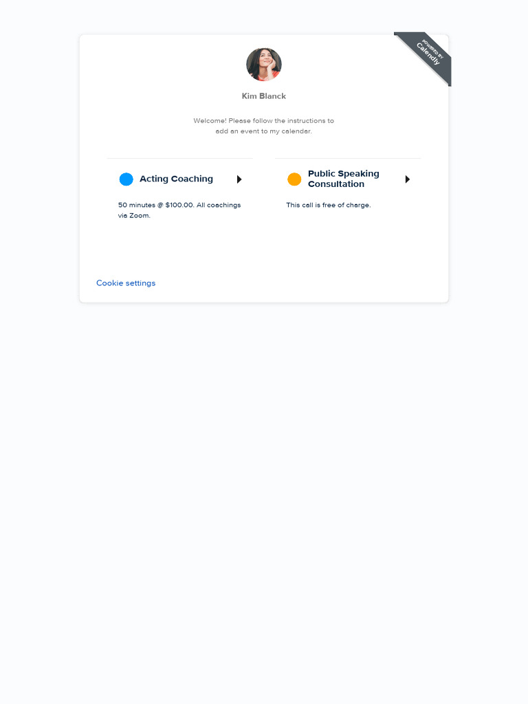 Calendly - Kim Blanck | PDF