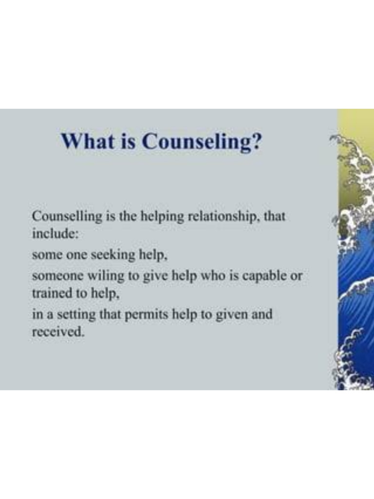 Counselling | PDF