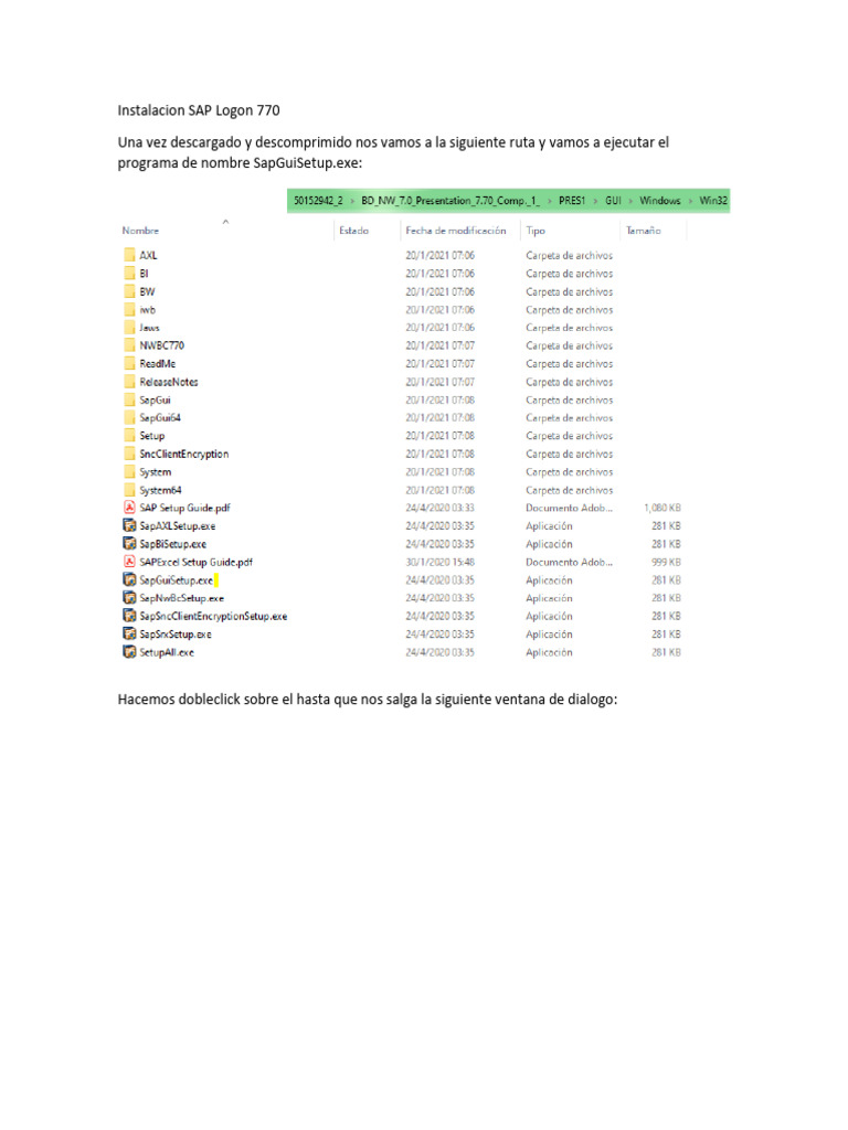 Instalación de SAP Logon 770 | PDF