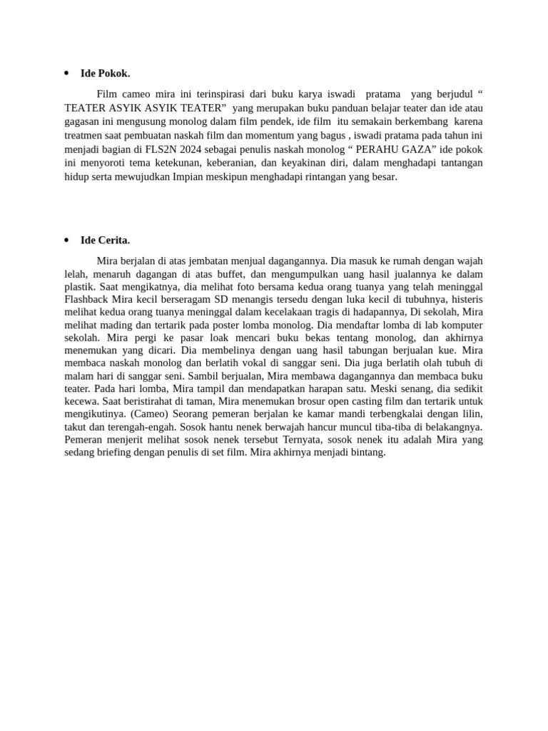Film Statement | PDF