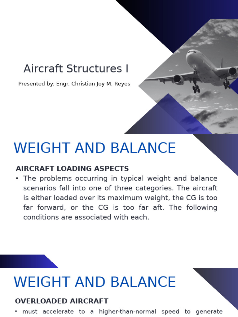 Aircraft Weight and Balance Fundamentals | PDF | Aerospace Engineering ...