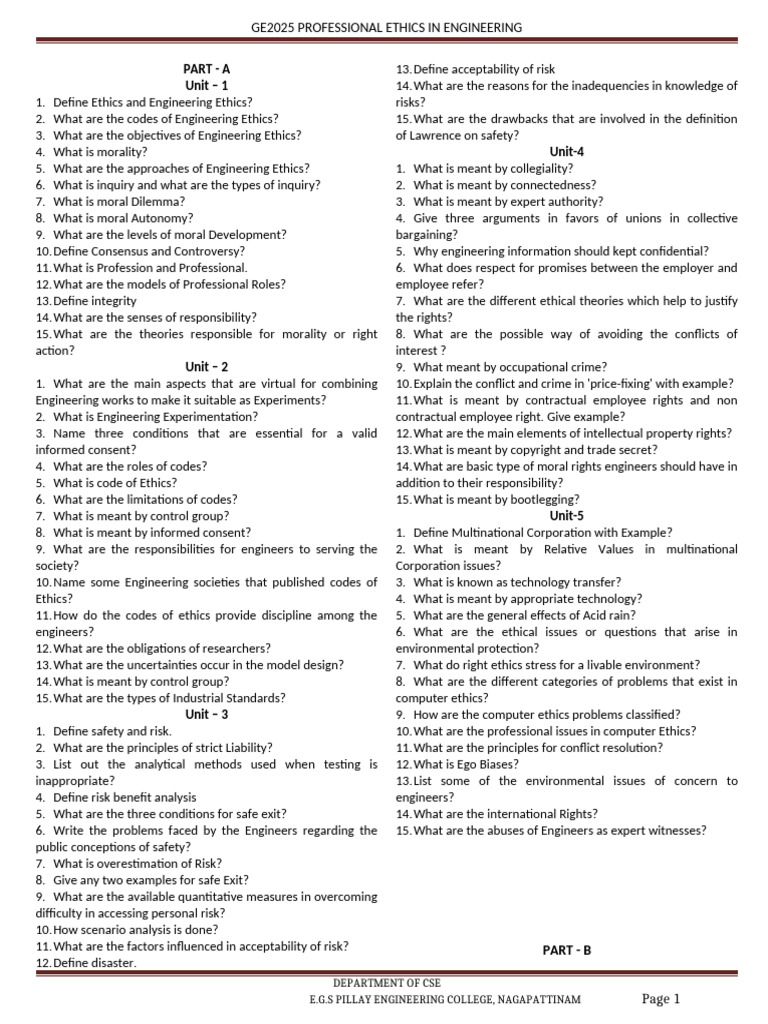 Engineering Ethics: Principles and Practices | PDF | Risk | Safety