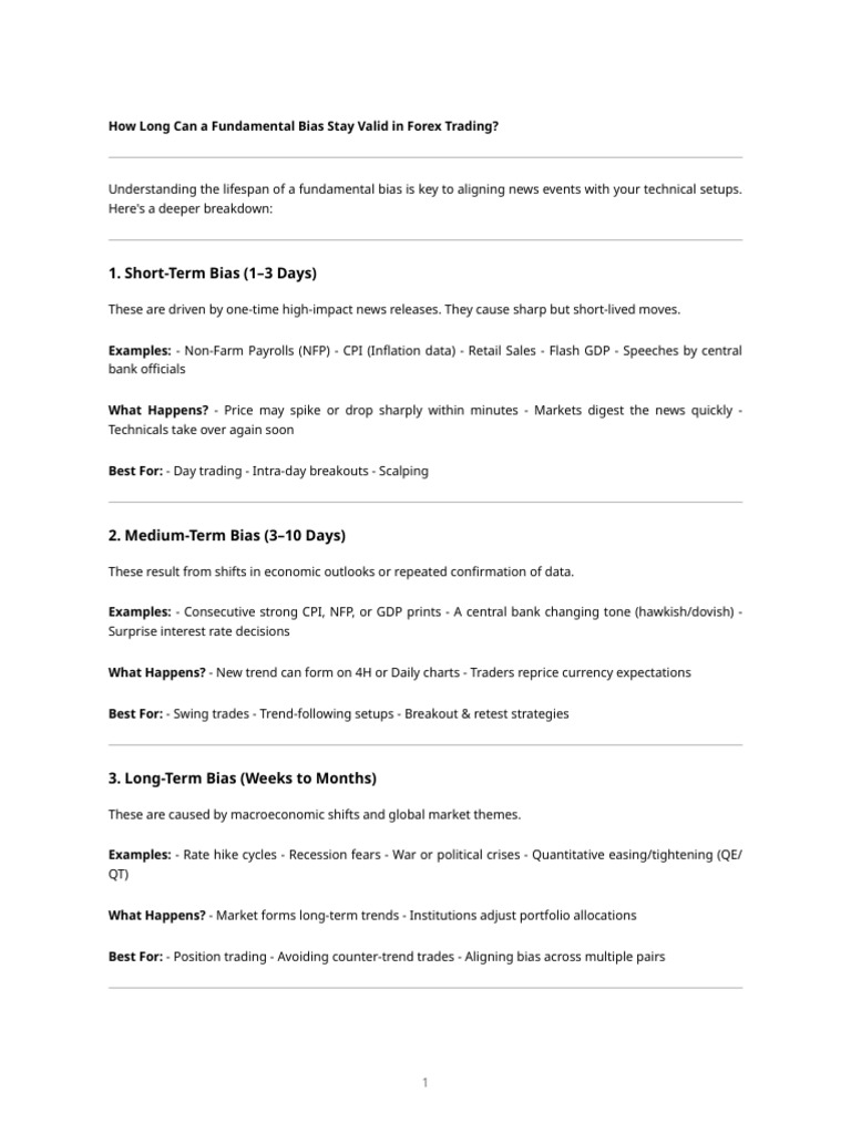 Fundamental Bias Duration | PDF