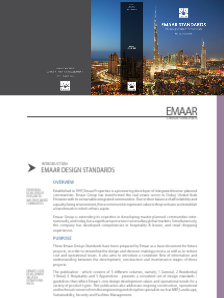 Emaar Hospitality Design Standards | PDF | Elevator | Bathroom