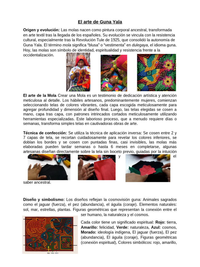 Arte y significado de las molas Guna | PDF | Las artes