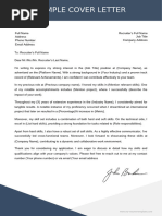 Full Block Application Letter & Resume Sample | PDF | Résumé | Paragraph