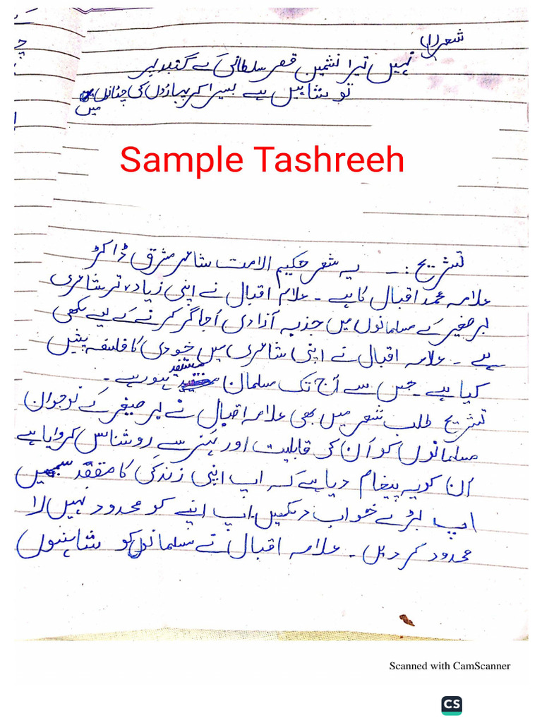 01 Tashreeh Notes | PDF