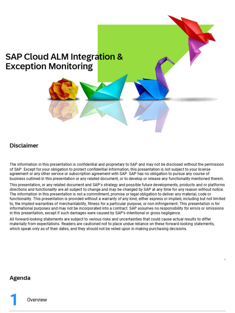 SAP Cloud ALM Integration Overview | PDF | Cloud Computing | Analytics