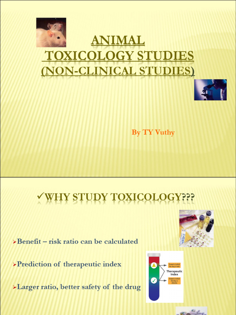 Animal Toxicology Studies 2016-17 VTY | PDF | Phases Of Clinical ...