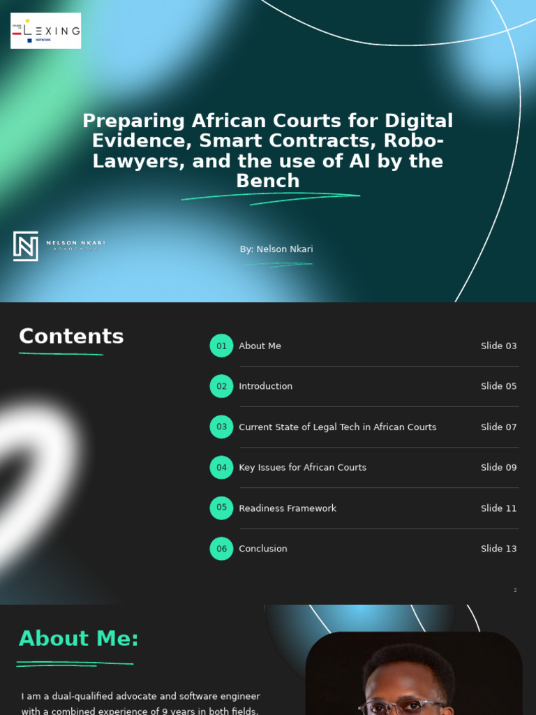 Preparing African Courts For Digital Evidence | PDF | Governance | Capacity Building