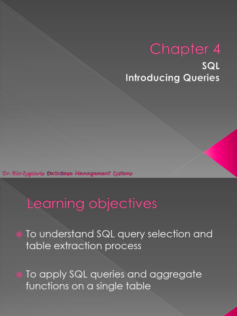 Chapter 4 | PDF | Databases | Table (Database)