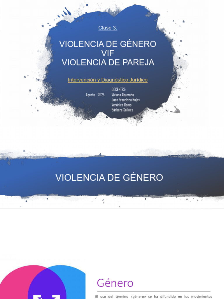 Clase 3 - Violencia Genero, VIF y Violencia Pareja | PDF | Género ...