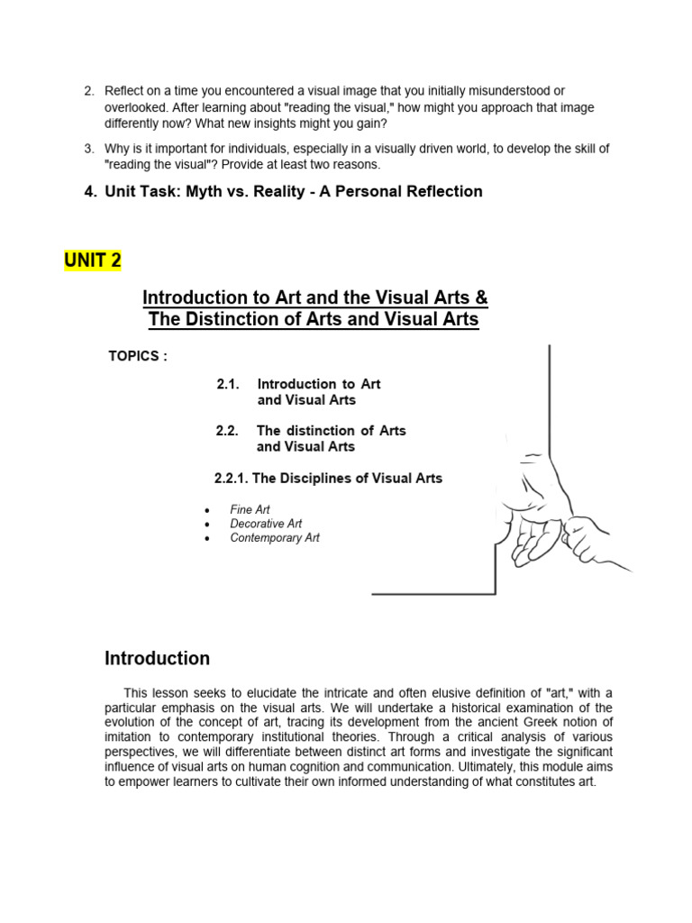 Understanding Visual Arts and Aesthetics | PDF | Representation (Arts ...