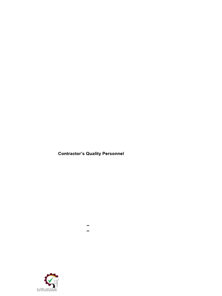 00 Quality Assurance & Quality Control - Cover | PDF