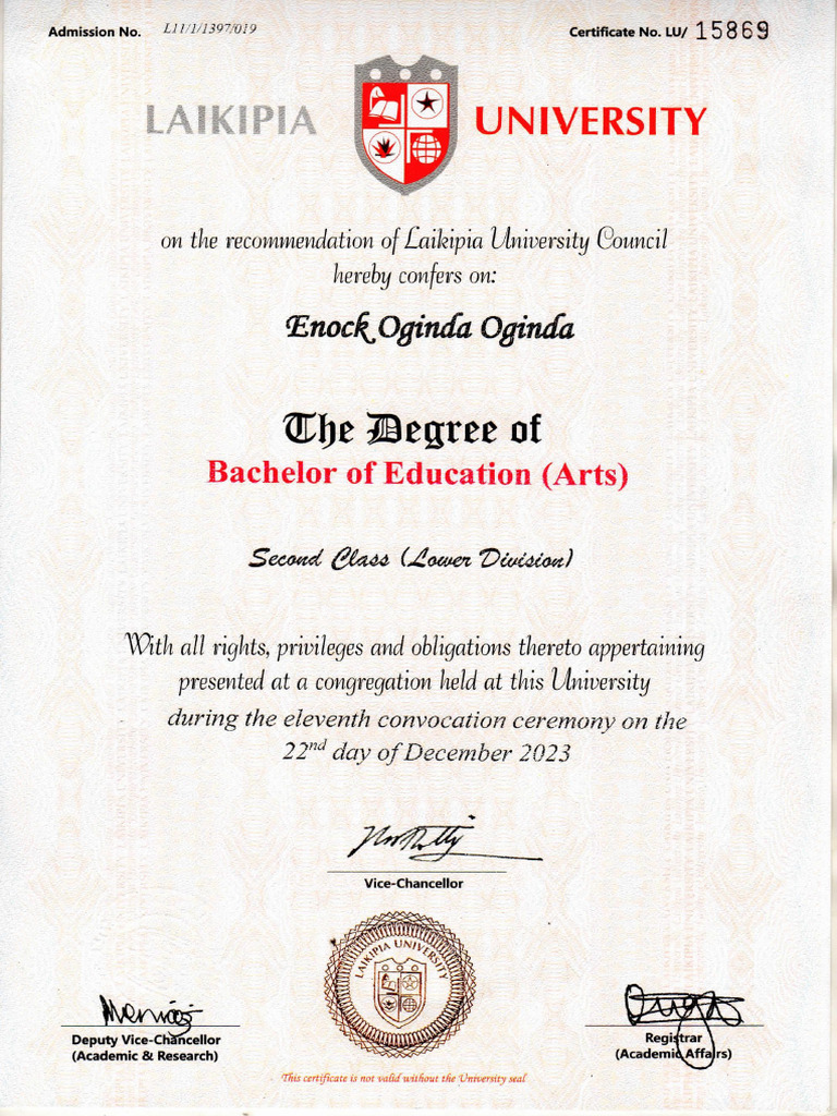 Enock Oginda Oginda | PDF
