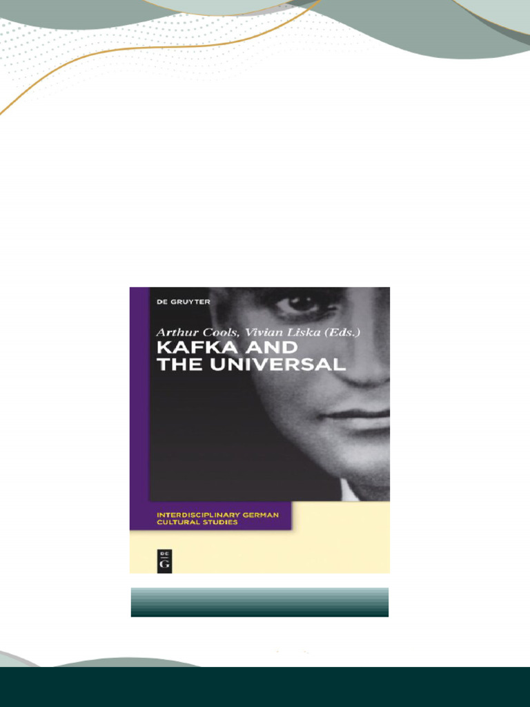 Kafka and The Universal 1st Edition Arthur Cools Complete Edition | PDF ...