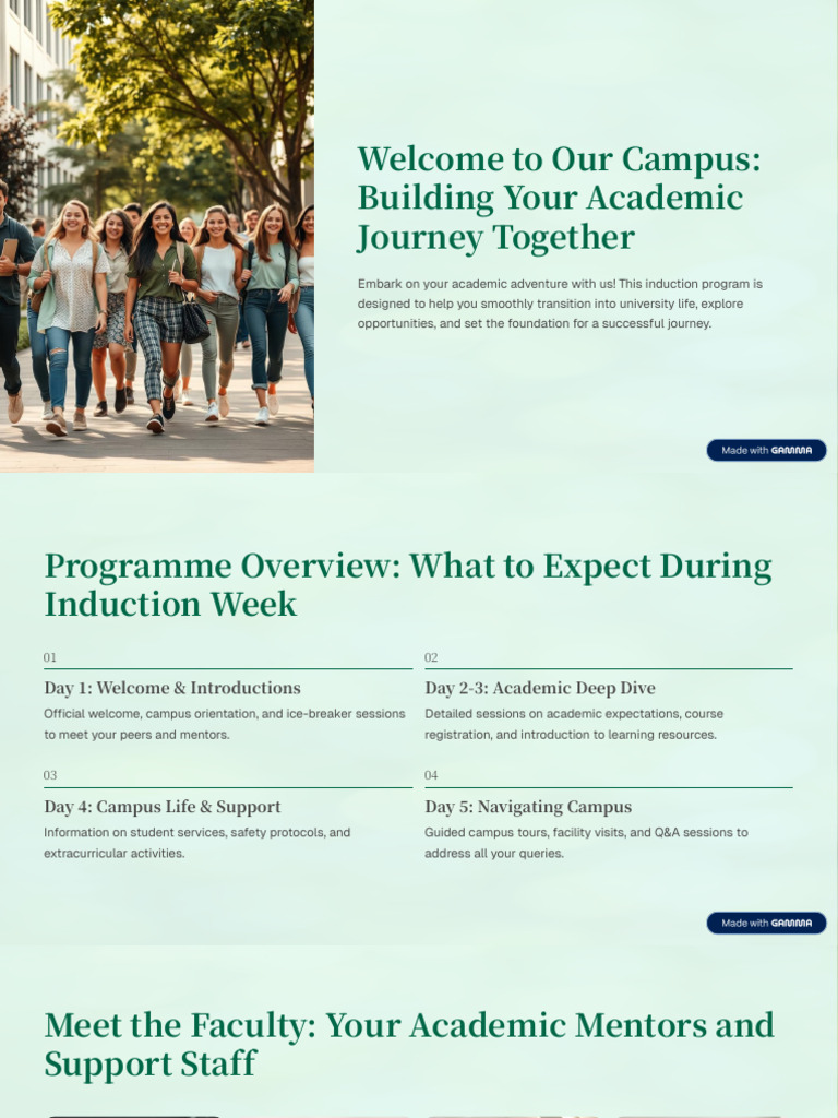 Welcome To Our Campus Building Your Academic Journey Together | PDF ...