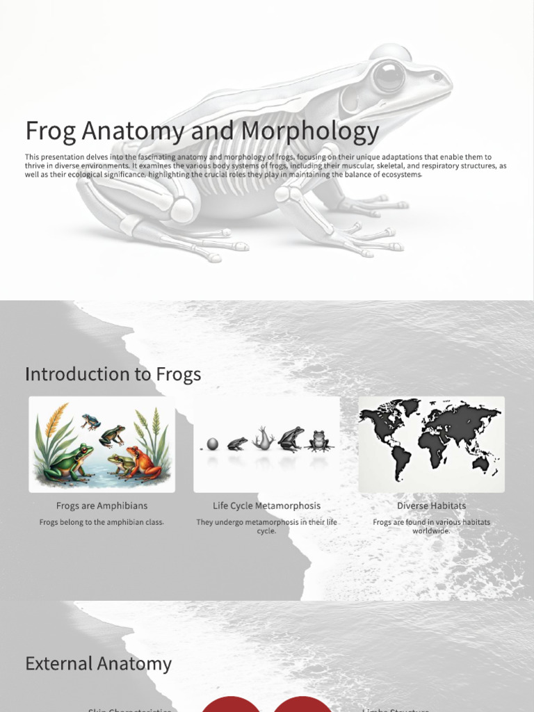 Frog Anatomy and Morphology Overview | PDF | Frog | Anatomy