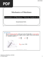Four-Bar Mechanism Velocity Analysis | PDF