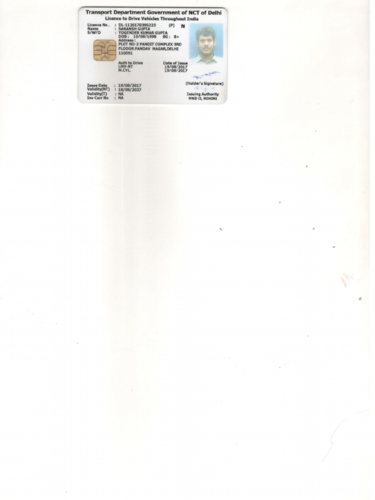 Driving License | PDF