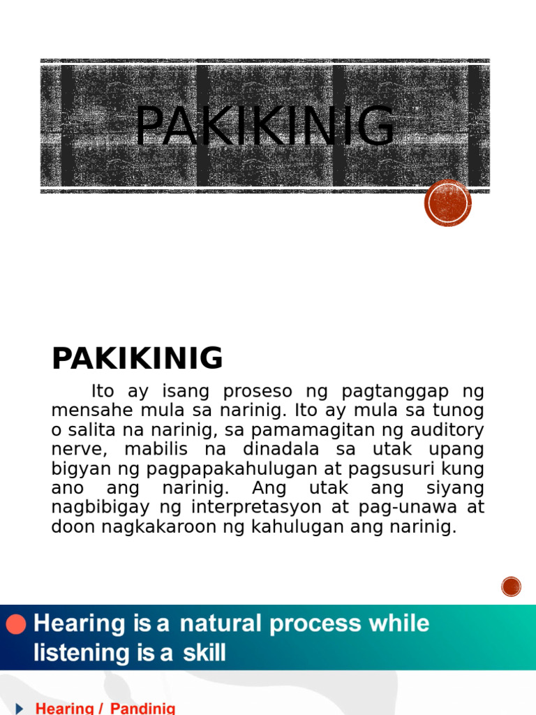 Pakikinig | PDF