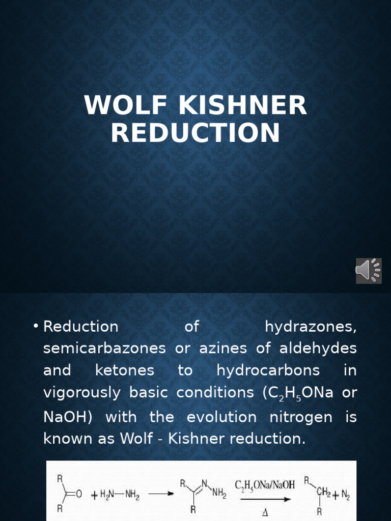 Wolf Kishner Reduction | PDF