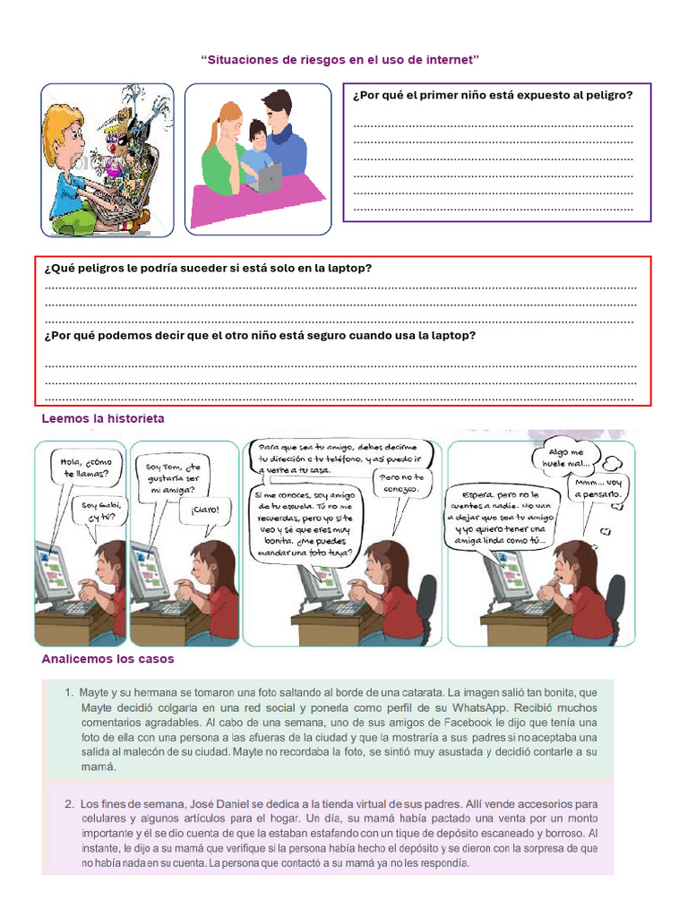Riesgos de Internet para Niños | PDF | Red de computadoras | Informática