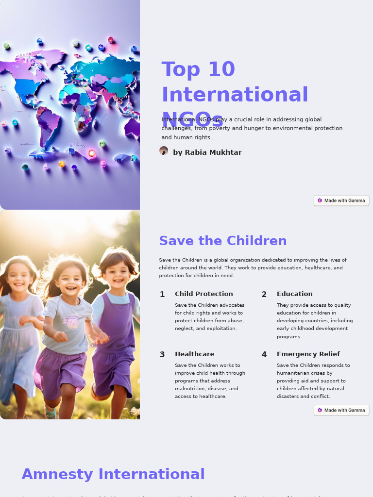 Top 10 International NGOs Overview | PDF | Médecins Sans Frontières ...