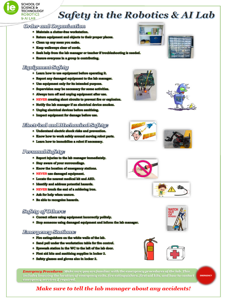 Robotics Lab Safety Guidelines | PDF