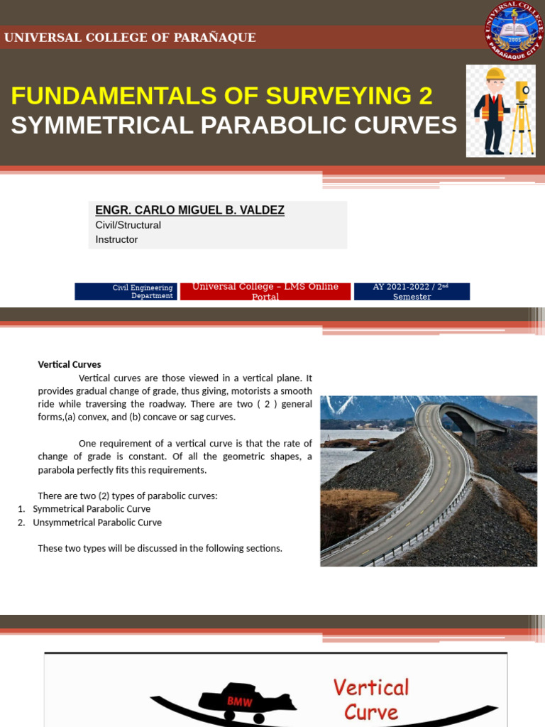 Universal Parabolic Constant in Surveying | PDF | Tangent | Elementary ...