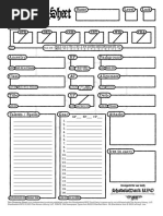 Four Against Darkness Character Sheet | PDF