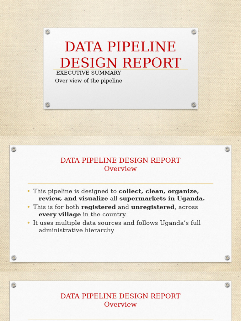 Data Pipeline Design Report | PDF | Software | Information Retrieval