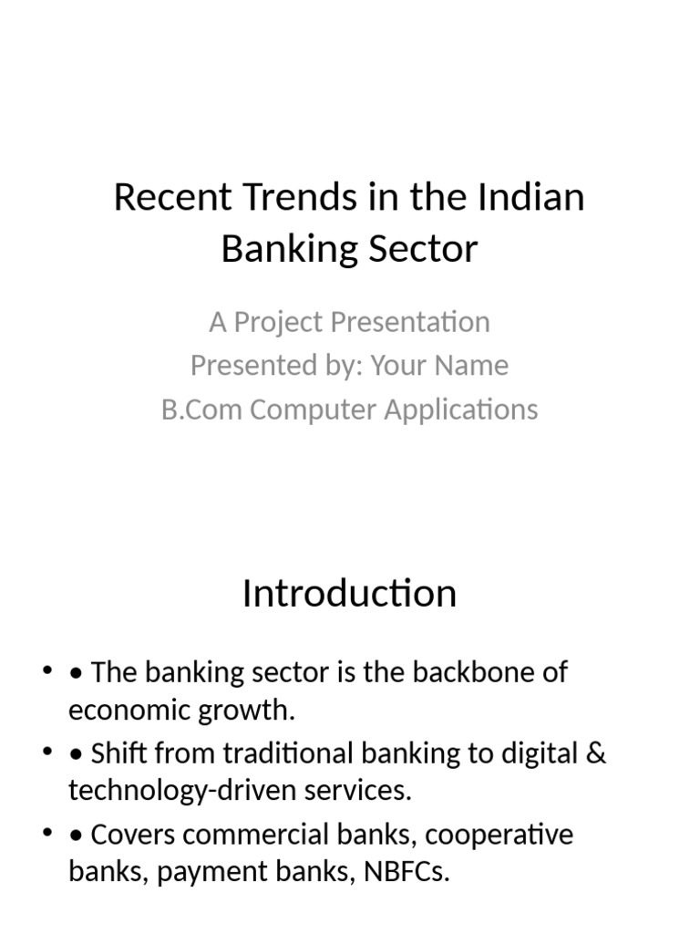Trends in Indian Banking Sector 2023 | PDF