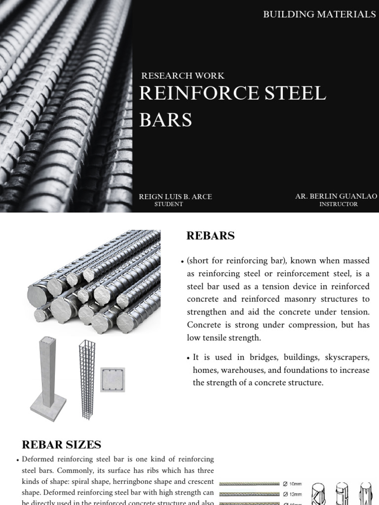 REBARS | PDF | Lumber | Wood