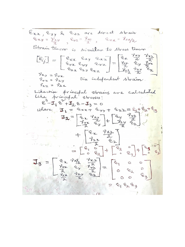 Problems of Strain & Note | PDF