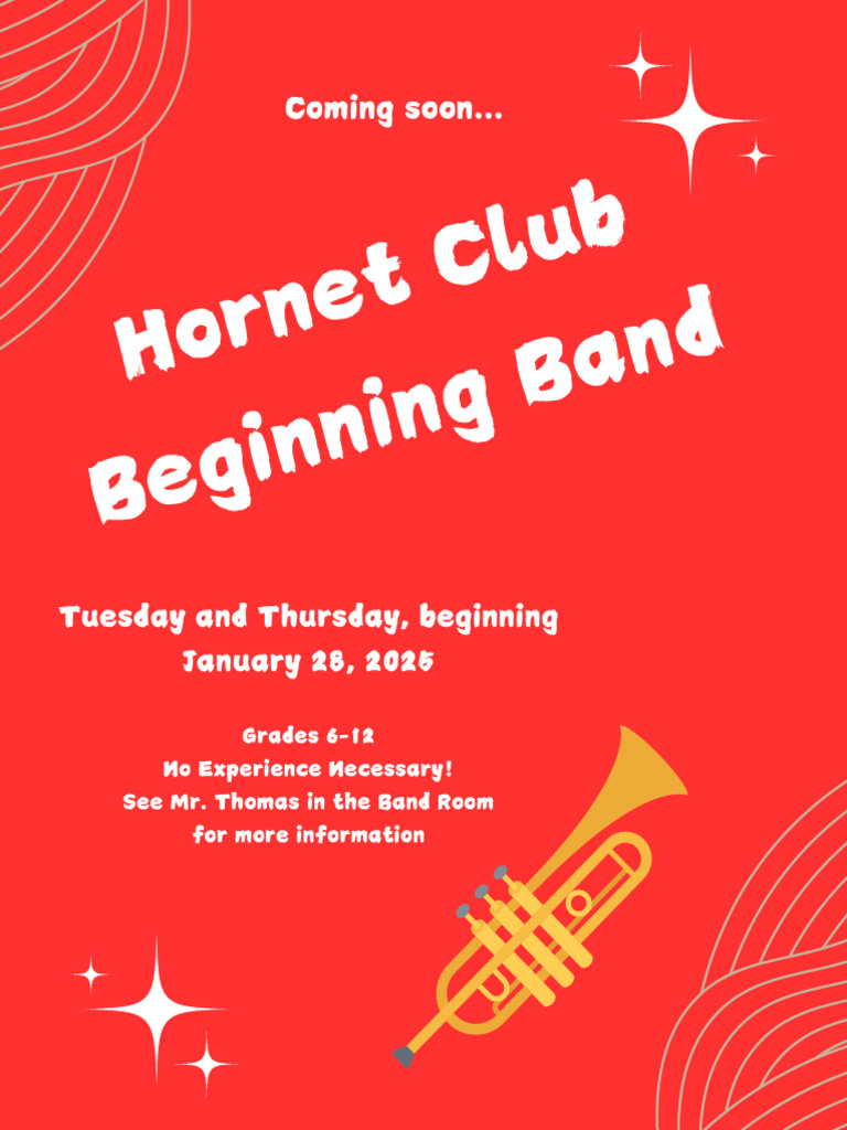 Band Club Registration for Grades 6-12 | PDF