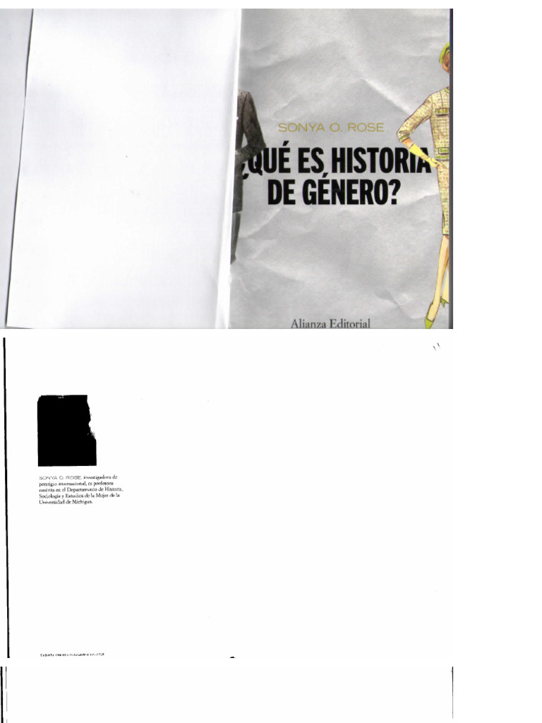 01 Que Es La Historia de Genero - Sonya Rose | PDF