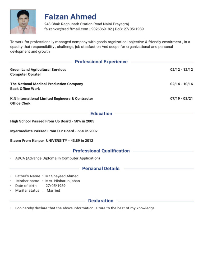 Faizan Ahmed - Resume | PDF