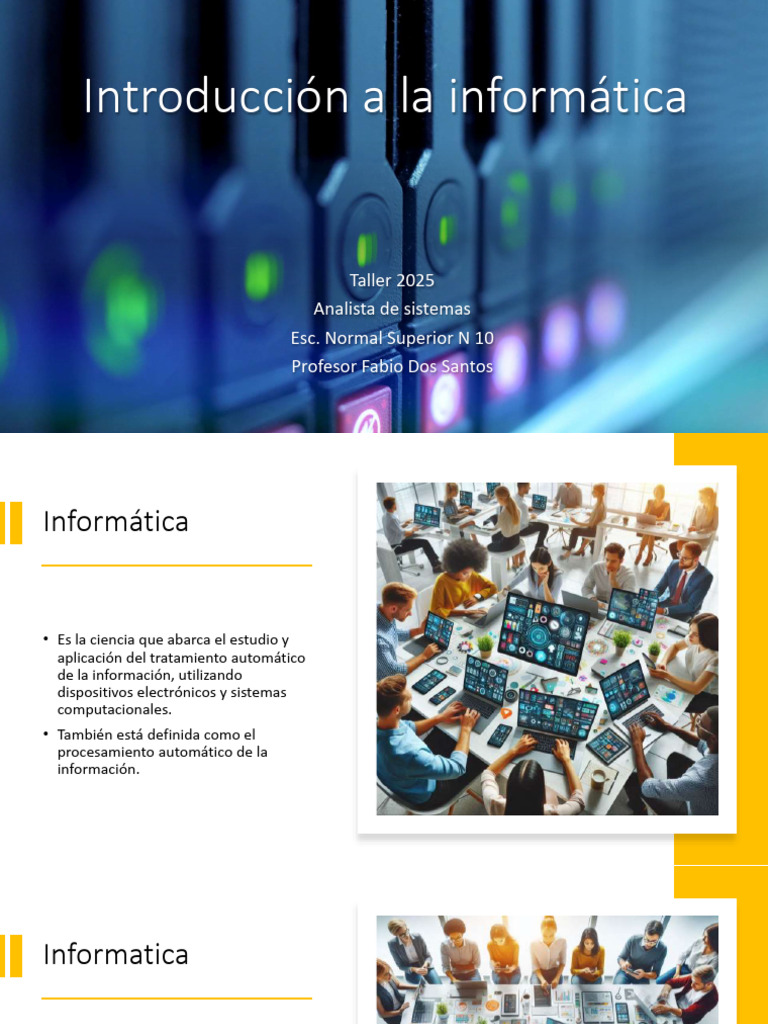 Introducción a la Informática y sus Usos | PDF | Hardware de la ...