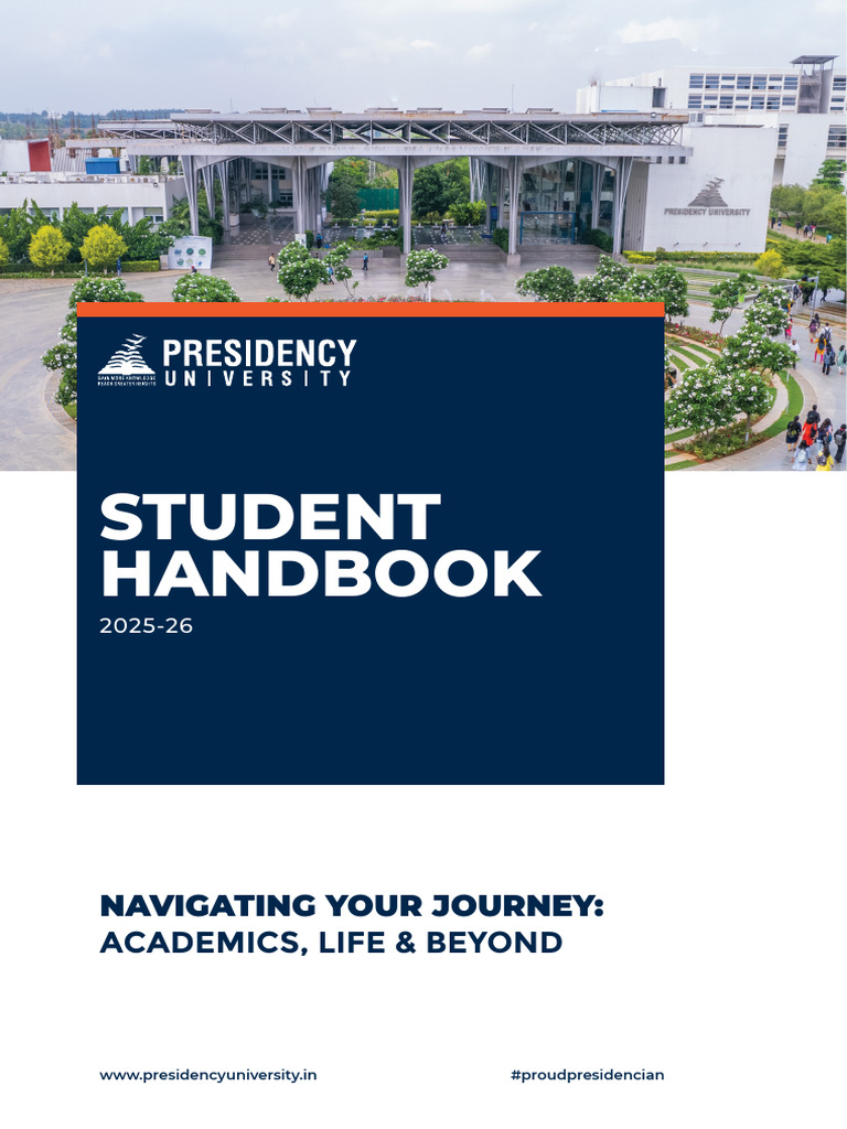 Presidency University Student Handbook 2025-26 | PDF | Libraries ...