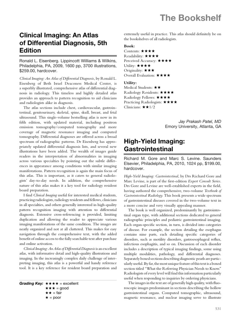 Clinical Imaging An Atlas of Differentia | PDF | Radiology | Medical ...
