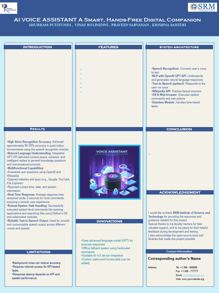 Modal Poster Template (Autosaved) | PDF | Artificial Intelligence | Intelligence (AI) & Semantics