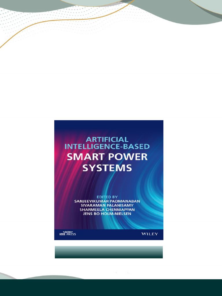 Artificial Intelligence-based Smart Power Systems 1st Edition Sanjeevikumar Padmanaban available ...