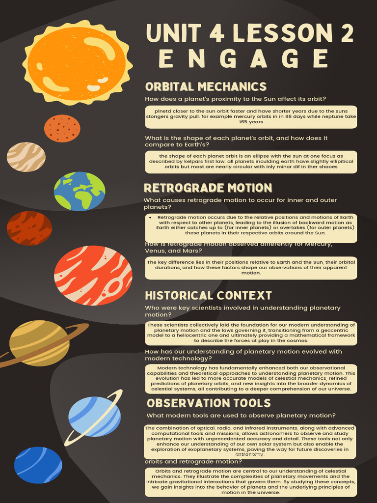 U4L2 Engage Activity Gravity and Orbits | PDF | Orbit | Planets