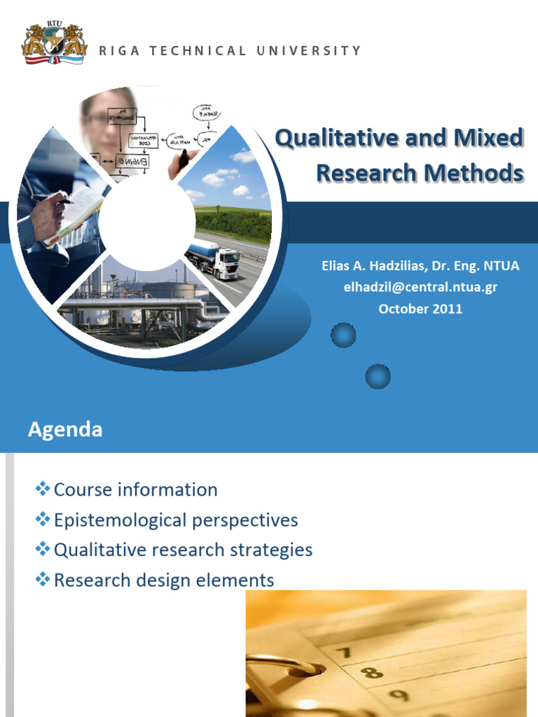 Qualitative and Mixed Research Methods I | PDF | Qualitative Research ...